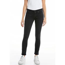 5-Pocket-Jeans Replay "NEW LUZ" Gr. 28, Länge 30, schwarz (black 507) Damen Jeans Röhrenjeans