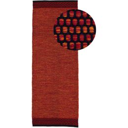 Läufer CarpetFine "Kelim Mia" Teppiche Gr. B/L: 80 cm x 500 cm, 6 mm, 1 St., rot Kurzflor-Läufer