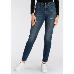 Levi's Skinny-fit-Jeans LEVI'S "501 SKINNY" Gr. 28, Länge 28, blau (medium blue) Damen Jeans Röhrenjeans