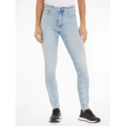 Skinny-fit-Jeans Calvin Klein Jeans "HIGH RISE SKINNY" Gr. 29, Länge 30, blau (light_blue30) Damen Jeans Röhrenjeans