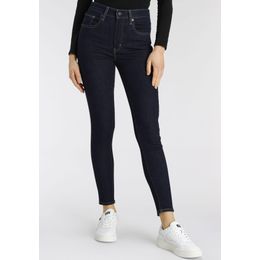 Levi's Skinny-fit-Jeans LEVI'S "721 High rise skinny" Gr. 25, Länge 30, blau (rinsed denim) Damen Jeans Röhrenjeans