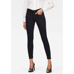 Skinny-fit-Jeans G-Star Raw "Arc 3D Mid Skinny" Gr. 32, Länge 32, schwarz (black) Damen Jeans Röhrenjeans