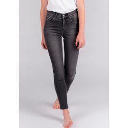 Slim-fit-Jeans Angels "SKINNY" Gr. 40, Länge 32, grau (grey used) Damen Jeans Röhrenjeans