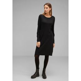 Midikleid Street One Gr. 42, EURO-Größen, schwarz (black) Damen Kleider Freizeitkleider