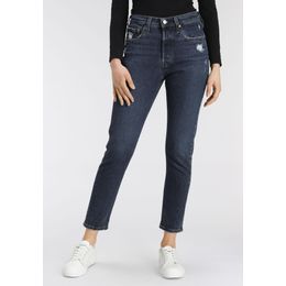 Levi's Skinny-fit-Jeans LEVI'S "501 SKINNY" Gr. 28, Länge 30, blau (dark indigo) Damen Jeans Röhrenjeans