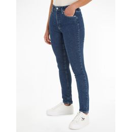 Skinny-fit-Jeans Calvin Klein Jeans "HIGH RISE SKINNY" Gr. 27, Länge 32, blau (mediumblue32) Damen Jeans Röhrenjeans