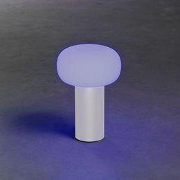 LED Tischleuchte Konstsmide "Antibes" Lampen Gr. Ø 13 cm Höhe: 19 cm, weiß LED Tischlampen
