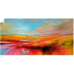 Wandbild Artland "Ein perfekter Tag" Bilder Gr. B/H: 150 cm x 75 cm, Poster Bilder vom Sonnenuntergang & -aufgang Querformat, 1 St., bunt Kunstdrucke