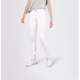 Skinny-fit-Jeans MAC "Dream Skinny" Gr. 48, Länge 30, weiß (white denim) Damen Jeans Röhrenjeans