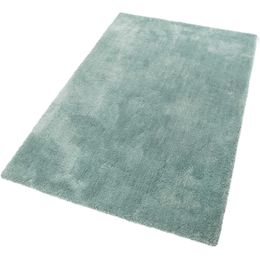 Hochflor-Teppich Esprit "Relaxx" Teppiche Gr. B/L: 300 cm x 390 cm, 25 mm, 1 St., türkis grau Esszimmerteppiche