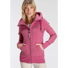 Sweatjacke Ragwear "NESKA ZIP O" Gr. M (38), pink (magenta) Damen Sweatjacken