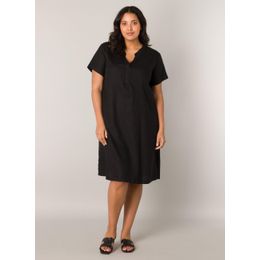 Tunikakleid Base Level Curvy Gr. 48, N-Gr, schwarz (black) Damen Kleider Freizeitkleider