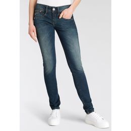 Slim-fit-Jeans Herrlicher "Gila Slim Organic Denim" Gr. 30, Länge 30, weiß (clean) Damen Jeans Röhrenjeans