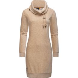 Sweatkleid Ragwear "Chloe Velvet" Gr. XL (42), Normalgrößen, beige (sand) Damen Kleider Langarm