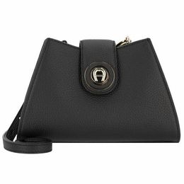 Aigner Tria Umhängetasche Leder 24.5 cm black