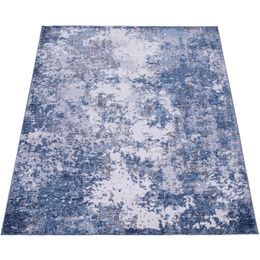 Teppich Paco Home "Catania 841" Teppiche Gr. B/L: 160 cm x 220 cm, 13 mm, 1 St., blau Esszimmerteppiche