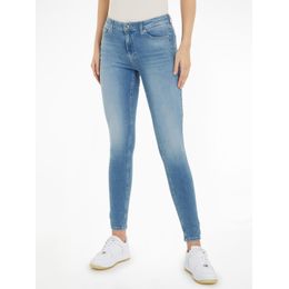 Bequeme Jeans Tommy Jeans "Nora" Gr. 31, Länge 30, blau (denim light) Damen Jeans