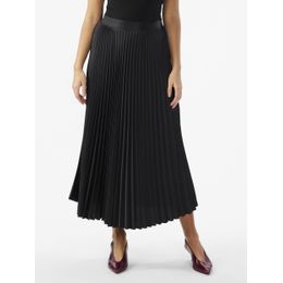 Plisseerock Y.A.S "YASCELINE HW MIDI SKIRT S. NOOS" Gr. L (40), schwarz (black) Damen Röcke Plisseeröcke