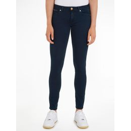 Skinny-fit-Jeans Tommy Jeans Gr. 29, Länge 32, blau (avenue dark blue) Damen Jeans Röhrenjeans