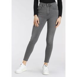 Levi's Skinny-fit-Jeans LEVI'S "721 High rise skinny" Gr. 28, Länge 32, grau (mid grey used) Damen Jeans Röhrenjeans