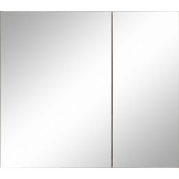 Spiegelschrank Home Affaire "Wisla" Schränke Gr. B/H/T: 80 cm x 70 cm x 15 cm, 2 St., grau (anthrazit, eichefarben sonoma) Bad-Spiegelschränke