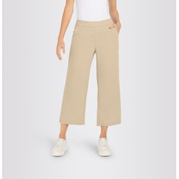 7/8-Hose MAC "CHIARA cropped" Gr. 46, N-Gr, beige (desert) Damen Hosen Stoffhosen