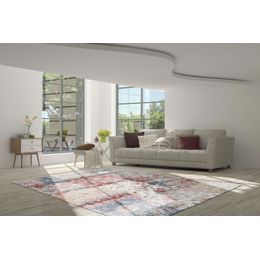 Teppich Calo-deluxe "Emin 1003" Teppiche Gr. B/L: 160 cm x 230 cm, 10 mm, 1 St., bunt (multi) Baumwollteppiche