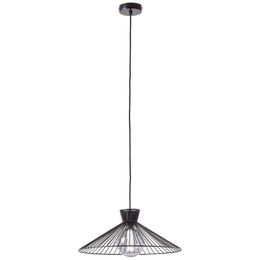 Pendelleuchte Brilliant "Elmont" Lampen Gr. 1 flammig, Ø 45 cm Höhe: 120 cm, schwarz (schwarz matt) Pendelleuchten und Hängeleuchten