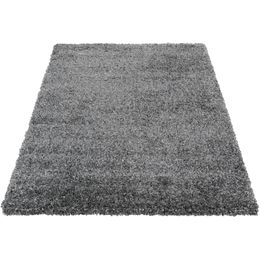 Hochflor-Teppich Sehrazat "Ethno1800" Teppiche Gr. B/L: 200 cm x 290 cm, 30 mm, 1 St., grau (anthrazit) Esszimmerteppiche