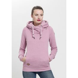Sweatshirt Ragwear "GRIPYBUTTON" Gr. M (38), pink Damen Sweatshirts