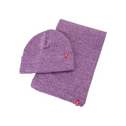 Levi's Strickmütze LEVI'S "HOLIDAY GIFT S" lila (dark purple) Damen Mützen Strickmützen und Schal im Set