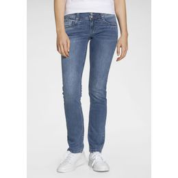 Straight-Jeans Pepe Jeans "GEN" Gr. 26, Länge 32, blau (mf5 light used) Damen Jeans Röhrenjeans