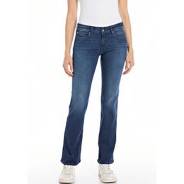 Bootcut-Jeans Replay "New Luz Bootcut" Gr. 31, Länge 34, blau (medium blue 611) Damen Jeans Bootcut