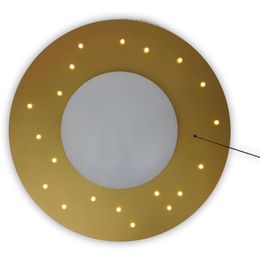 Deckenleuchte Niermann "Starlight, Gold" Lampen Gr. Ø 54 cm Höhe: 11 cm, goldfarben (gold) Kinder Kinderlampe Kinderzimmerleuchten