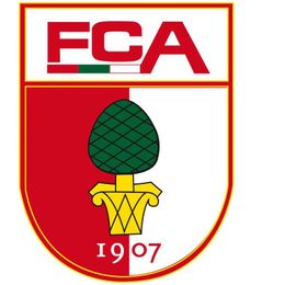 Wandtattoo Wall-Art "Fußball FC Augsburg Logo" Wandtattoos Gr. B/H/T: 76 cm x 100 cm x 0,1 cm, bunt (mehrfarbig) Wandtattoos Wandsticker