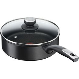 Schmorpfanne Tefal "Unlimited" Pfannen Gr. Ø 24 cm + Höhe 8 cm, schwarz Schmorpfannen