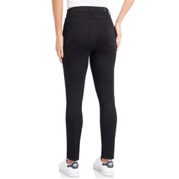 High-waist-Jeans WONDERJEANS "High Waist WH72" Gr. 38, Länge 28, schwarz (black, black) Damen Jeans Röhrenjeans