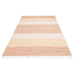 Teppich Andas "Melina" Teppiche Gr. B/L: 160 cm x 230 cm, 5 mm, 1 St., beige Baumwollteppiche