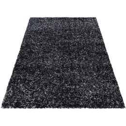 Hochflor-Teppich Ayyildiz Teppiche "Enjoy Shaggy" Teppiche Gr. B/L: 200 cm x 290 cm, 50 mm, 1 St., grau (anthrazit) Esszimmerteppiche