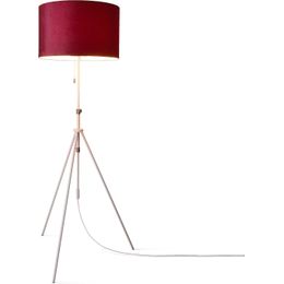 Stehlampe Paco Home "Naomi uni Color" Lampen Gr. Höhe: 176,5 cm, weiß Designerlampe Designlampe Standleuchten