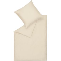 Bettwäsche Esprit "Washed Cotton" Gr. B/L: 155 cm x 220 cm (1 St.), B/L: 80 cm x 80 cm (1 St.), Renforcé, beige Renforcé-Bettwäsche