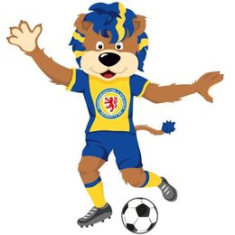 Wandtattoo Wall-Art "Eintracht Braunschweig Leo" Wandtattoos Gr. B/H/T: 113 cm x 120 cm x 0,1 cm, -, bunt (mehrfarbig) Wandtattoos Wandsticker