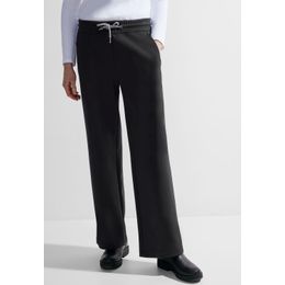 Culotte Cecil "Style Neele Solid" Gr. S (38), Länge 30, schwarz (black) Damen Hosen Culottes Hosenröcke