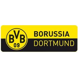 Wandtattoo Wall-Art "Fußball BVB 09 Logo Banner" Wandtattoos Gr. B/H/T: 200 cm x 66 cm x 0,1 cm, -, gelb Wandtattoos Wandsticker