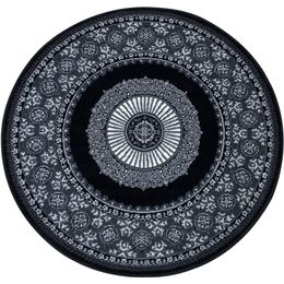Teppich Home Affaire "Shari" Teppiche Gr. Ø 190 cm, 7 mm, 1 St., grau Orientalische Muster