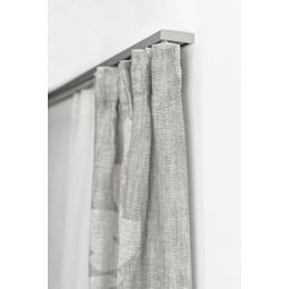 Gardinenschiene Garesa "101" Gardinenstangen Gr. L: 490 cm, 2 läufig, grau (aluminiumfarben) Gardinenschienen