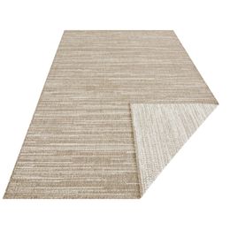 Teppich ELLE DECORATION "Mèlange" Teppiche Gr. B/L: 160 cm x 230 cm, 5 mm, 1 St., braun (braun, beige) Esszimmerteppiche