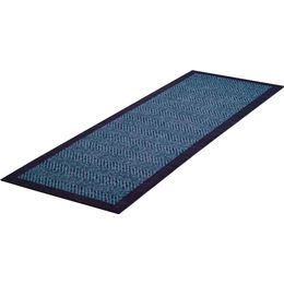 Küchenläufer Grund "Herringbone" Teppiche Gr. B/L: 60 cm x 180 cm, 8 mm, 1 St., blau (türkis, blau) Küchenläufer