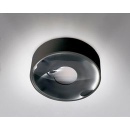 LED Deckenleuchte Heitronic "Girona" Lampen Gr. Ø 10,7 cm Höhe: 3,6 cm, grau (anthrazit) LED Deckenleuchte Deckenlampen