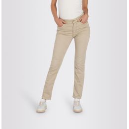 Stretch-Jeans MAC "Melanie" Gr. 44, Länge 32, beige (smootbeige) Damen Jeans Röhrenjeans Bestseller